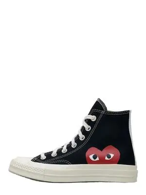 Comme Des Garçons Logo High Top Sneakers - Black