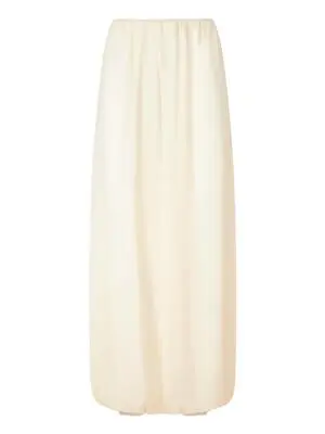 THE FRANKIE SHOP Mio Crepe Wide-leg Pants - White