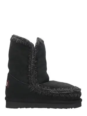 Mou Shearling-lined Ankle Boots - Black