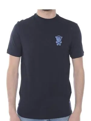 Emporio Armani Navy Blue Decal T-shirt - Black