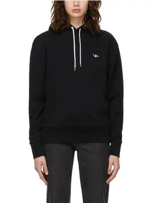 Maison Kitsuné Tricolor Fox Patch Hoodie - Black