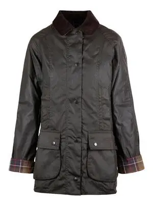 Barbour Barbour Classic Beadnell Waxed Jacket With Contrast Collar No