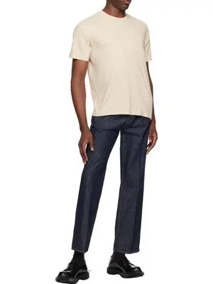 Auralee Seamless Round-collar T-shirt - Nude