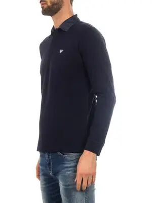 Emporio Armani Logo Slim Polo Shirt - Black