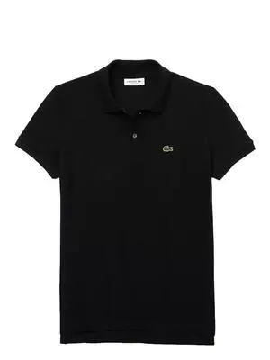 Lacoste Short Sleeve Polo Shirt With Lapel Collar - Black