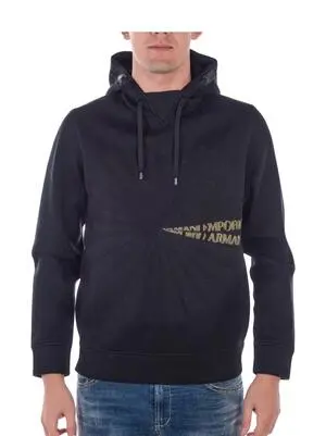 Emporio Armani Hooded Sweatshirt - Black