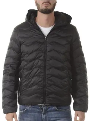 EA7 Logo Padded Down Jacket - Black