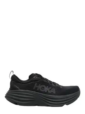 Hoka One One Bondi 8 Lace-up Sneakers - Black