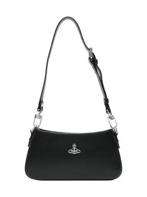 VIVIENNE WESTWOOD Orb-plaque Top Zipped Shoulder Bag - Black