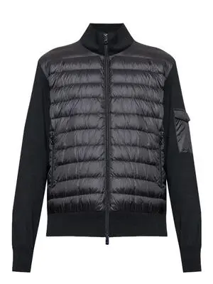 PAUL  SHARK Paul & Shark Ultralight Hybrid Zip-up Sweater - Black