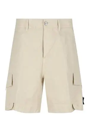 Stone Island Knee-length Cargo Shorts - Khaki