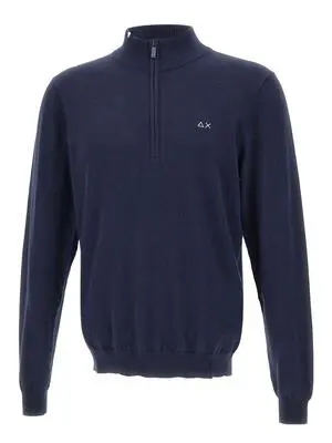 SUN 68 Sun 68 Half Zip High Collar Sweater