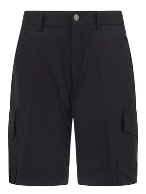 Stone Island Pocketed Cargo Shorts - Black