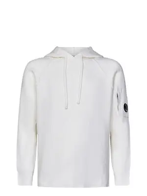 C.P. COMPANY Knitted Hoodie - White