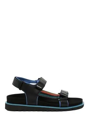 Paul Smith Logo Stripe Detailed Sandals - Black
