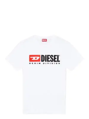 DIESEL® T-boxt-div Logo Printed T-shirt - White