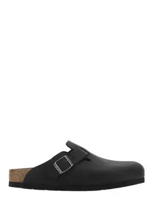 BIRKENSTOCK Boston Side Buckle Clogs - Black