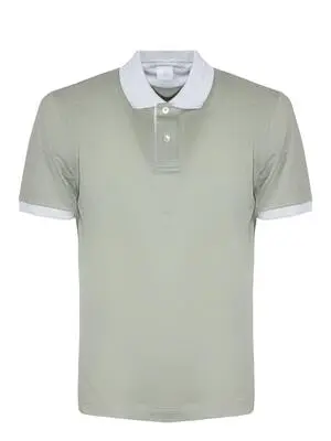 ELEVENTY Eleventy Contrast-Collar Polo Shirt