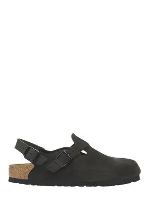 BIRKENSTOCK Tokio Suede Slingback Sandals - Black