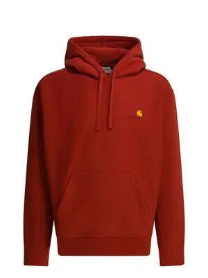 Carhartt Work In Progress Logo Hoodie - Red