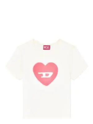 DIESEL® D Heart" Graphic T-shirt - White