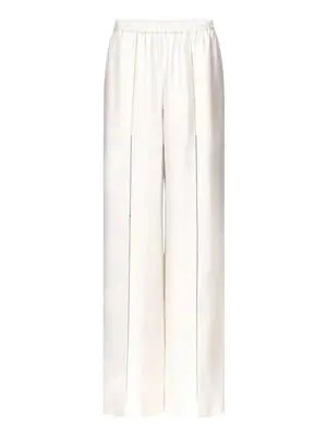 LOULOU STUDIO Wide Leg Trousers With Elastic Waistband - Ivory