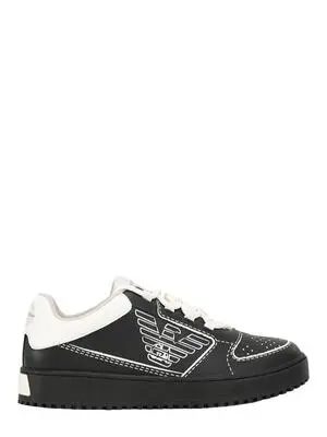 EMPORIO ARMANI Emporio Armani Logo Strap-Up Casual Sneakers