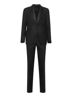 Tagliatore Two Piece Tailored Dinner Suit - Black