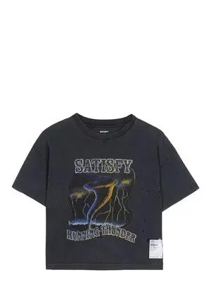 Satisfy Mothtech Graphic Print T-shirt - Black