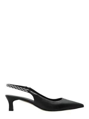 Michael Kors Marcia Leather Slingback Pumps - Black