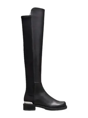 STUART WEITZMAN Over-the-knee Boots With Logo Hardware - Black