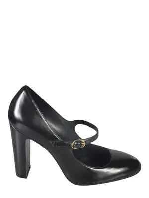 STUART WEITZMAN Stuart Weitzman Black Leather Mary Jane High Heels