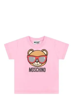 Moschino Teddy Bear Logo T-shirt - Pink