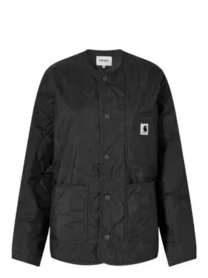 Carhartt Work In Progress Quilted Logo Patch Padded Jacket - Black