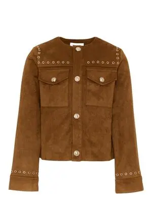 ZADIG&VOLTAIRE Zadig & Voltaire Long Sleeve Jacket With Silver Eyelets