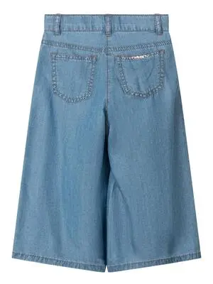 TWINSET Belted Wide-leg Trousers - Blue