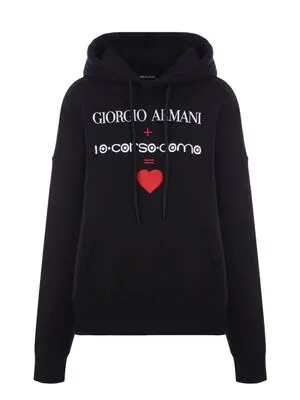 Giorgio Armani X 10 Corso Como Cotton Hoodie - Black