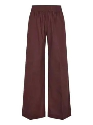 SAMSOE SAMSOE Wide Leg Pants - Red