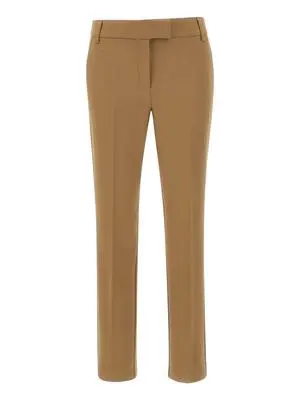 Marella Belt Loop Casual Pants - Camel