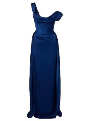 VIVIENNE WESTWOOD Nova Grace Asymmetric Gown - Blue