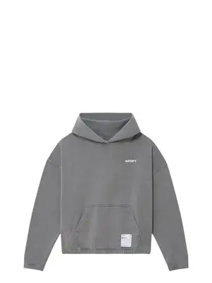 Satisfy Logo Print Hoodie - Gray