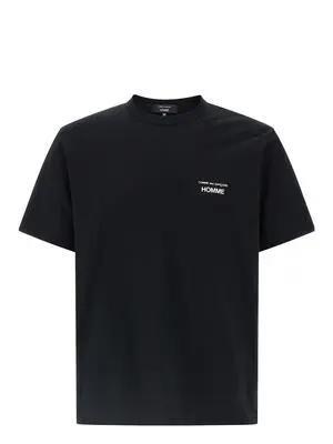 Comme Des Garçons Logo-print T-shirt - Black