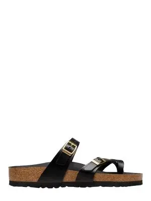 BIRKENSTOCK Mayari Flat Buckled Sandals With Toe Rings - Black