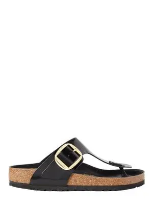 BIRKENSTOCK Logo Detail Thong Sandals - Black