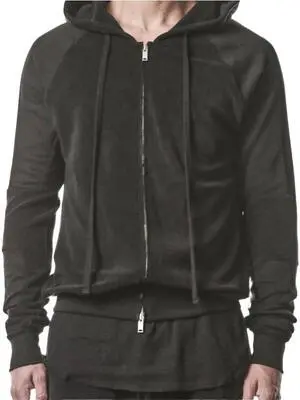 THOM KROM Zip Hoodie - Black