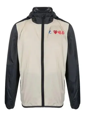 Play Comme Des Garcon K-way Zip-up Casual Jacket - Nude