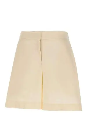 KAOS Tailored Elastic Waist Shorts - Nude