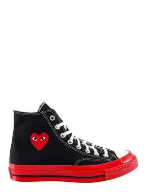 Play Comme Des Garcon Comme Des Garçons Play X Converse High-top Sneakers - Black