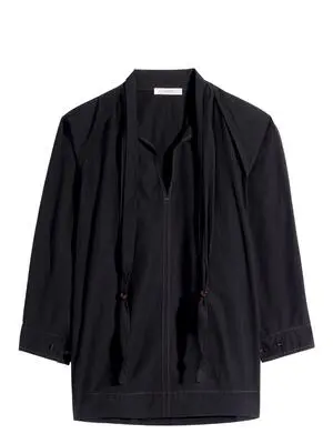 LEMAIRE Lemaire Tie-Neck Blouse Black