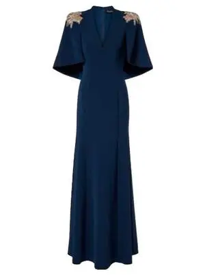 Jenny Packham Jenny Packham Star Shower Embellished Gown Blue